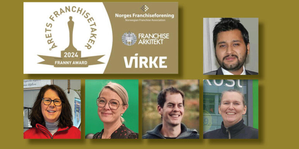 Hvem av disse blir Årets franchisetaker 2024? Hvem av disse blir Årets franchisetaker 2024?